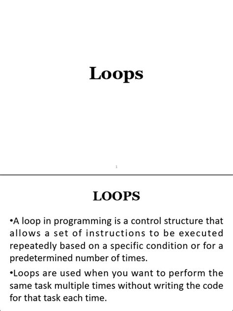 Module6 Loops Pdf Control Flow Computer Science