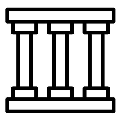 Premium Vector Roman Column Vector Illustration