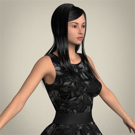 Artstation Realistic Cute Sexy Girl 3d Character Resources