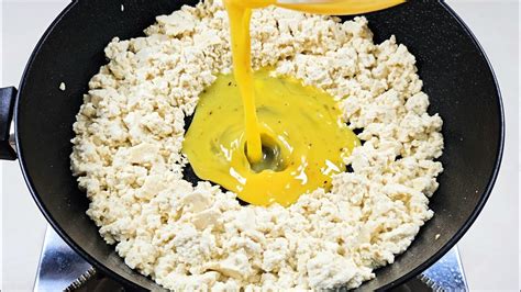 초간단 두부요리♥️ 두부와 계란을 이렇게 드세요👍 밥대신 먹는 다이어트 식단💯 간단한데 맛있어요 두부전 간단요리 Simplerecipe Youtube