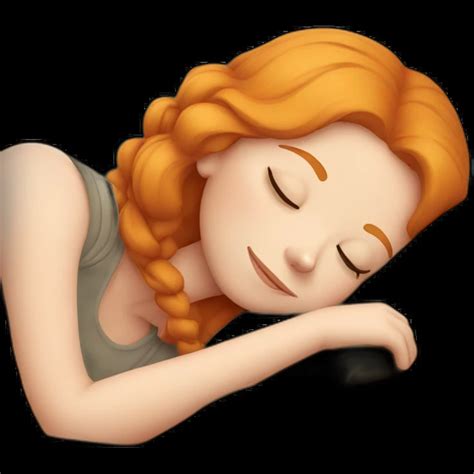 Sleeping Ginger Girl Emoji Ai Emoji Generator