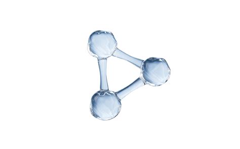 Premium Photo Blue Molecular Structure Skincare And Biomedical