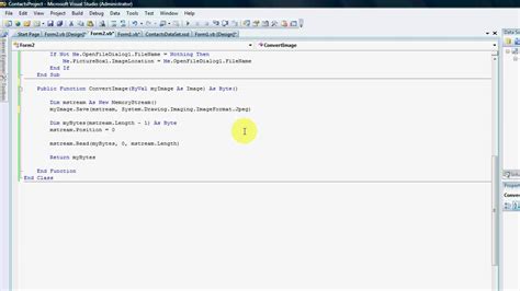 VB Net Adding Images To Database Formatting And Adding Image To Database YouTube