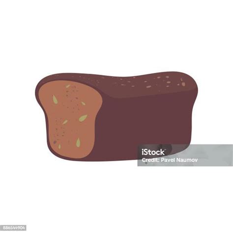 신선한 곡물의 빵 씨와 향신료와 벽돌 빵 덩어리 음식 그림 만화 베이커리 제품과 구운된 제품입니다 평면 벡터 0명에 대한 스톡 벡터 아트 및 기타 이미지 Istock