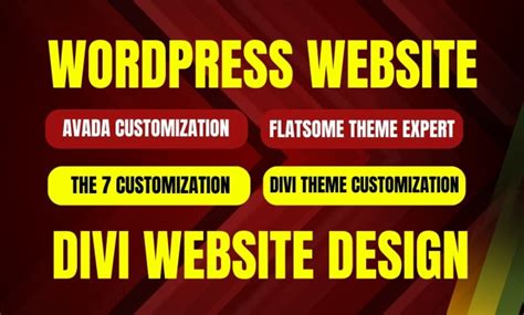 customize wordpress website by flatsome divi avada theme by the himel