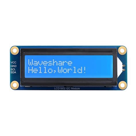 waveshare lcd1602 i2c lcd screen aip31068 lcd screen compatible with 3 3v 5v for raspberry pi