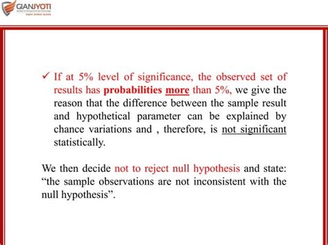 statistical inference concept procedure of hypothesis testing ppt