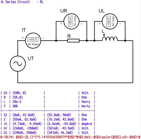 ac circuits solver r orgmode