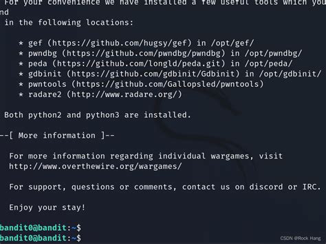 Overthewire上bandit一个练习linux指令的网站,入门介绍,第0关 Overthewire上bandit一个练习linux指令的网站,入门介绍,第0关