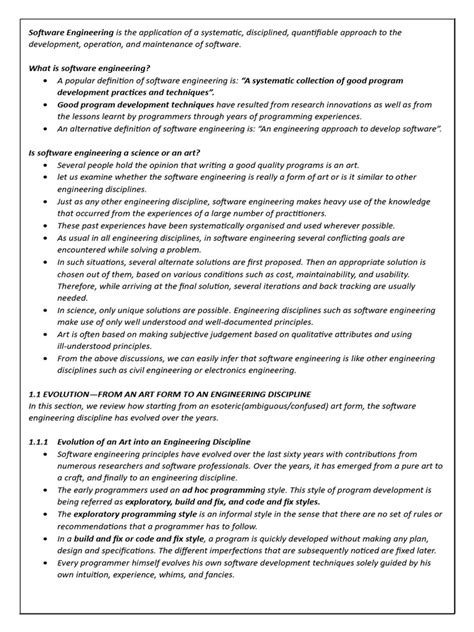 Softwareengineeringunit Iser23jntuk Pdf Software Development