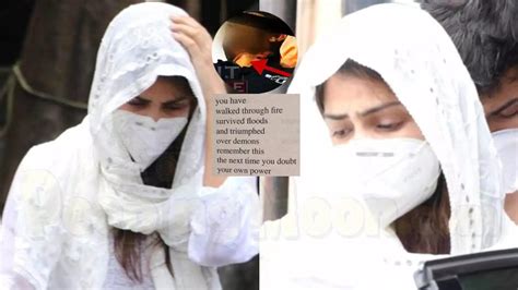 Sushant Singh Rajput ‘murder Claim Rhea Chakraborty Shares A Cryptic