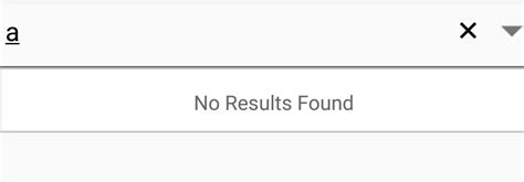 no result found text in syncfusion® sfcombobox control for xamarin android