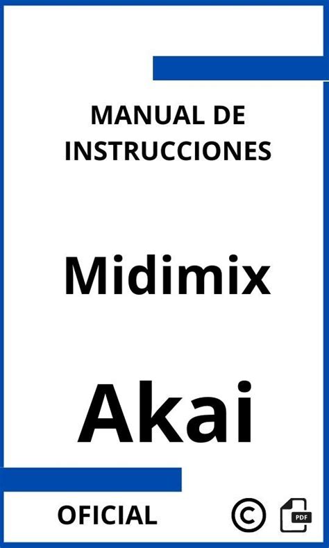 Manual De Instrucciones Akai Midimix