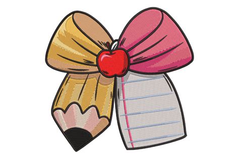 Back To School Bow · Creative Fabrica