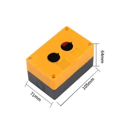 Mm Waterproof IP Push Button Switch Control Housing Box BX Series Yellow BX