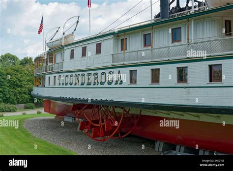 Ticonderoga Side Wheel Steamboat Shelburne Museum Shelburne