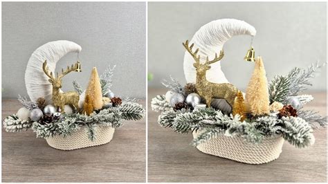 Новогодняя композиция с Луной своими руками Рождественский декор Youtube