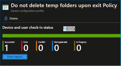 Do Not Delete Temp Folders Upon Exit Security Policy Using Intune Htmd Blog
