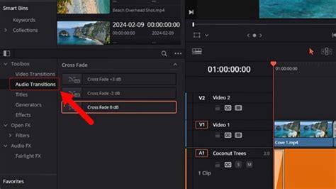 How To Add Audio Fades Keyframes In DaVinci Resolve