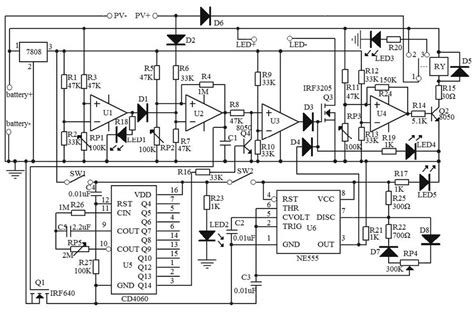Figure2 Schematic Of Design Of Solar LED Street Lamp Automatic Control Download Scientific