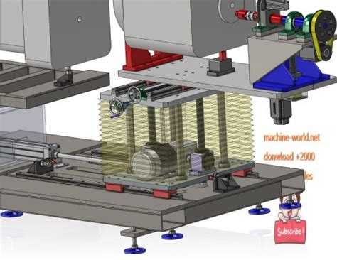 Industrial D Model Engine Assembly Equipment MACHINE WORLD