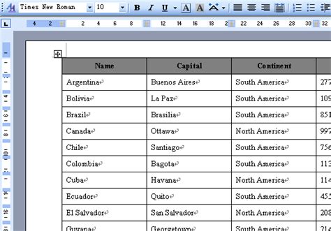 Word Table In C Vb Net