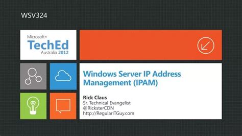 PPT Windows Server IP Address Management IPAM PowerPoint Presentation ID 1178549