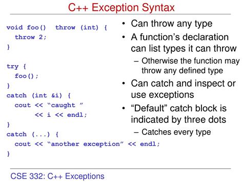 Ppt Motivation For C Exceptions Powerpoint Presentation Free