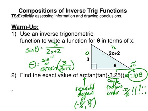 PPT Compositions Of Inverse Trig Functions PowerPoint Presentation Free Download ID 5371417