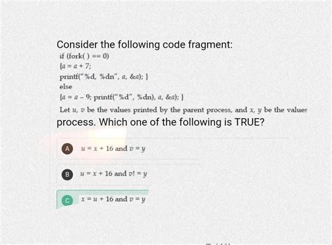 Solved Consider the following code fragment: if (fork() == | Chegg.com