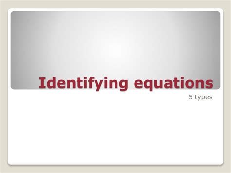 Ppt Understanding Chemical Equations And Reaction Types Powerpoint