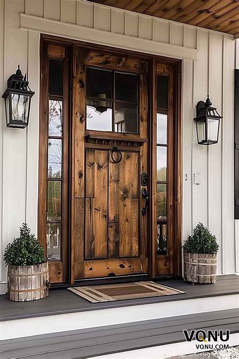 Stunning Entryway Designs Barn Style House Plans Wooden Front Door