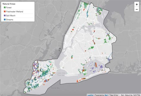 This Map Explores Nycs 19000 Acres Of Natural Park Land 6sqft
