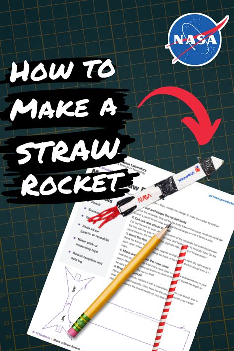 How To Make A Straw Rocket Nasa Straw Rocket Straw Rocket Science