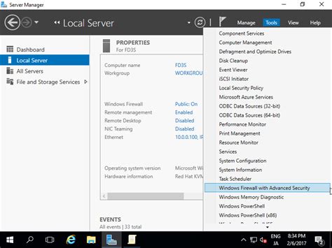 Windows Server 2016 Initial Settings Allow Icmp Echo Reply Server