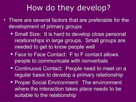 Primary And Secondary Groups Ppt