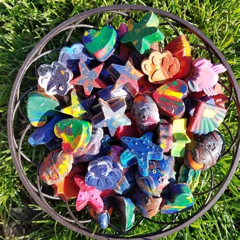 the molded crayons you get in the crayon tins if you see me at events