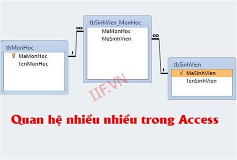 Quan Hệ Nhiều Nhiều Trong Ms Access Học Lập Trình Cùng Iif