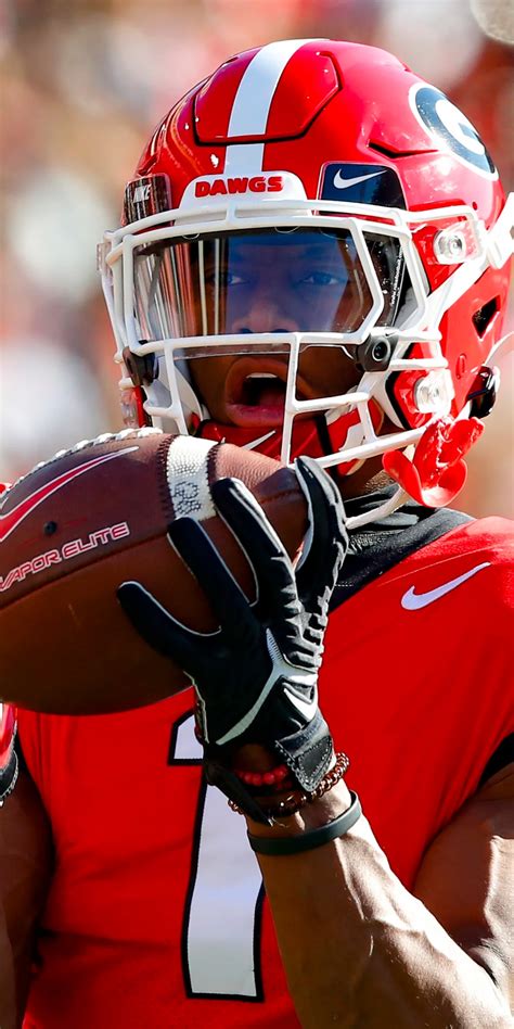George Pickens Wallpaper 4k Georgia Bulldogs Football Player