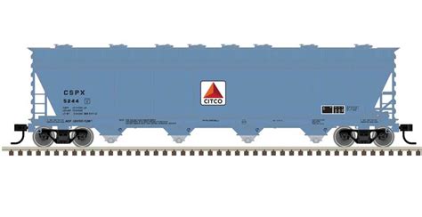 Atlas Master Plus 20 006 405 Ho Acf 5250 Covered Hopper Citgo Cspx 5322