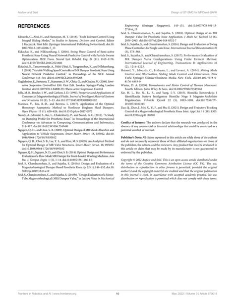 Design Of A Super Twisting Sliding Mode Controller For An Mr Damper Based Semi Active Prosthetic