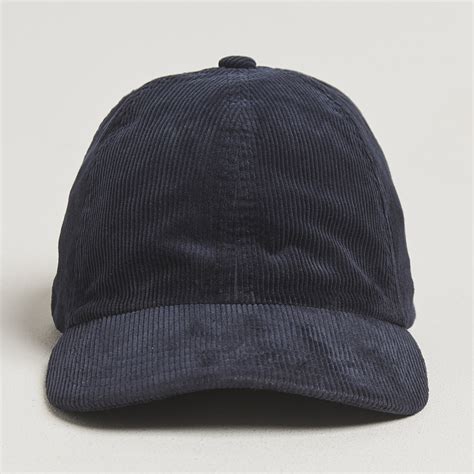 Sunspel Corduroy Cap Navy At