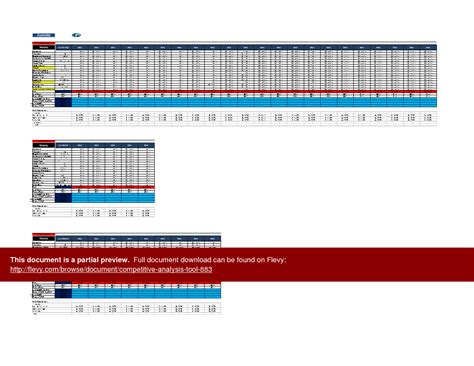 Competitive Pricing Analysis Kit Template Excel XLS