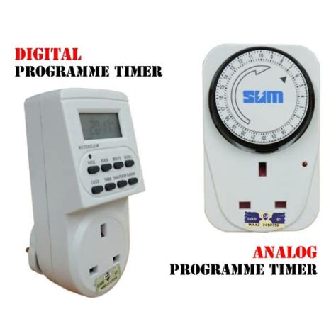 Sum 24 Hours Digital Timer Analog Timer Shopee Malaysia