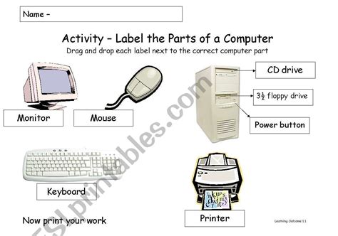 computer parts labeling worksheet answers printable word searches