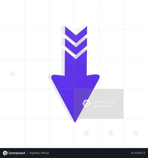 Speed Arrow Down 3d Icon Free Download Sign And Symbols 3d Icons