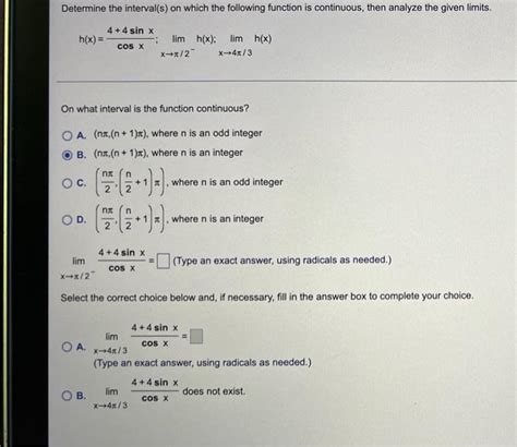 solved determine the interval s on which the following