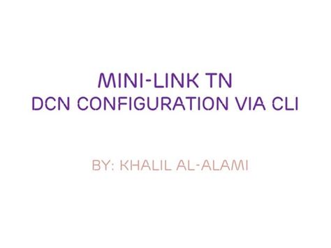 Ericsson Mini Link 6600 Nodes