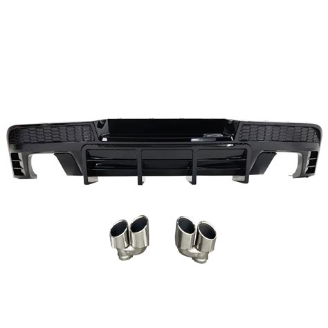 14 15 Chevy Camaro Lt Ls Ik Style Gloss Black Rear Diffuser Quad Exh Altec Development Corp