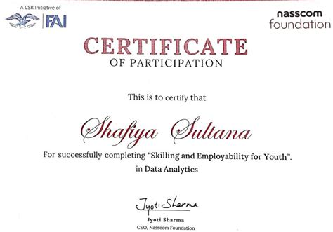 Shafiya Ali On Linkedin Dataanalytics Nasscom Skilldevelopment Professionalgrowth 12